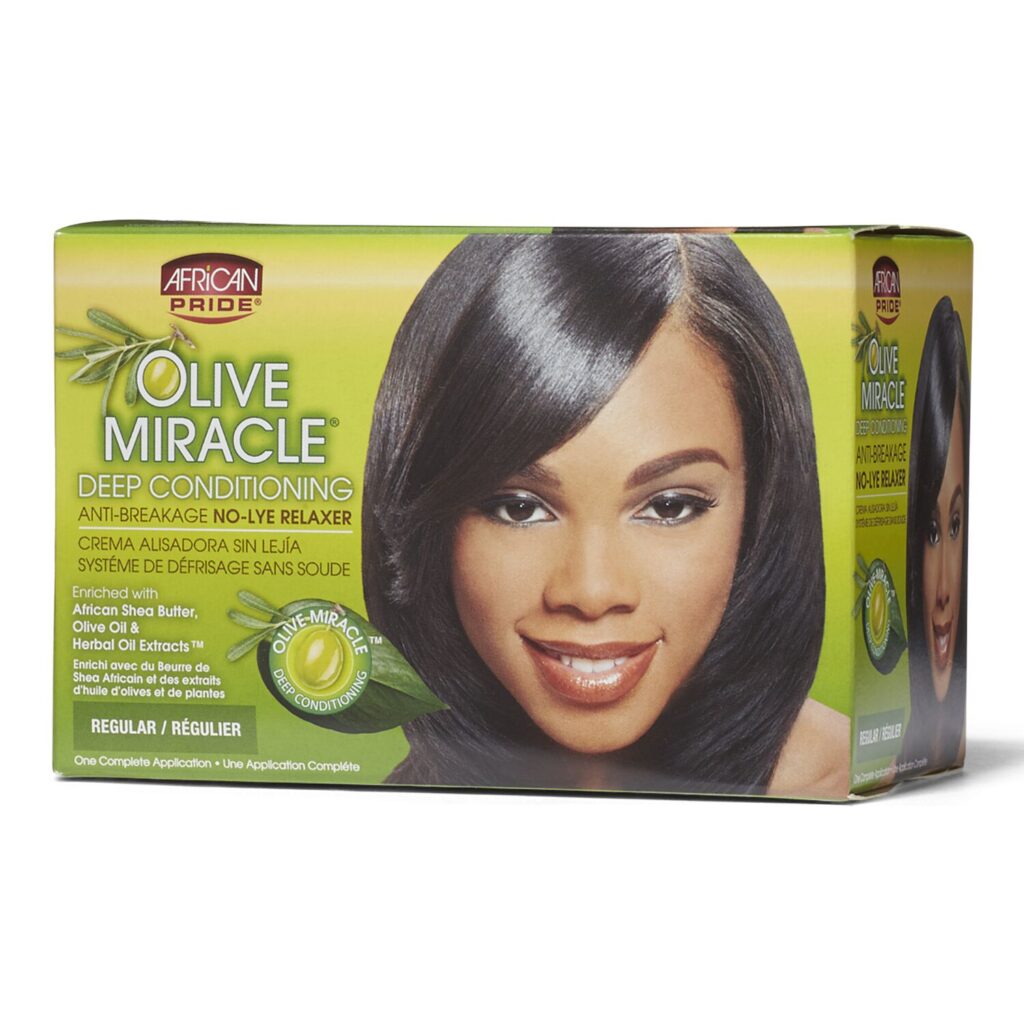 AFRICAN PRIDE : Olive Miracle Deep Conditioning No-Lye Relaxer Regular ...