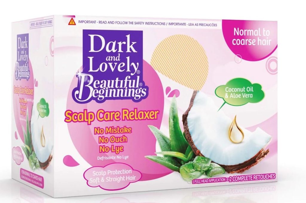 Dark & Lovely Beautiful Beginnings Scalp Care Relaxer Kit Normal to ...